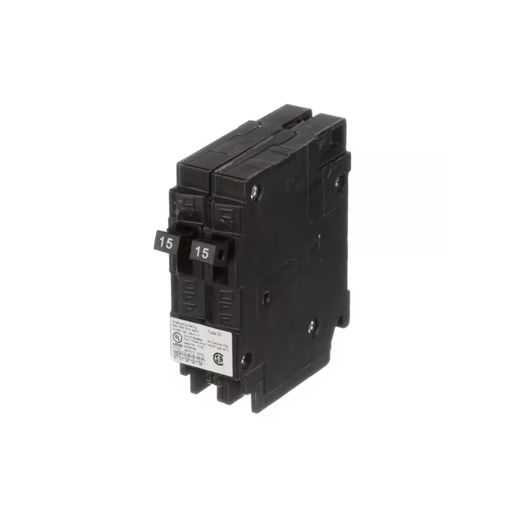 Siemens Q1515NCU - 15 Amp Tandem Single Pole Type QT Circuit Breaker ...