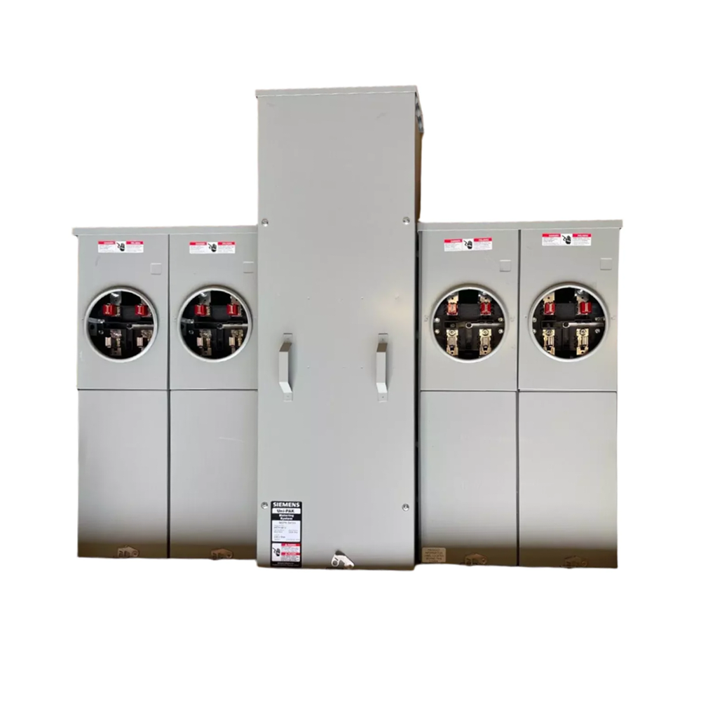 Siemens WEPK4412 - PAK Metering 400-Amp 4-Gang 1-Phase Meter Main Comb ...