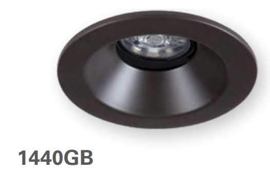 HALO 1440GB 4" Conical Reflector, Open, 35 degree Tilt, German Bronze ...
